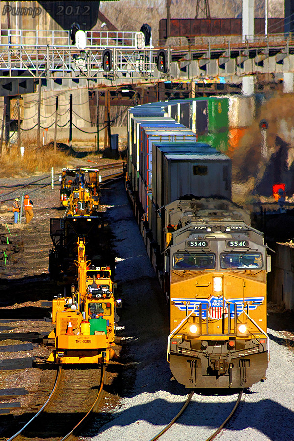 Westbound UP Intermodal Train